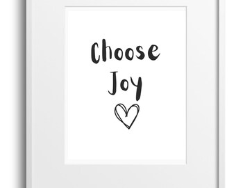 Choose Joy Printable - Etsy