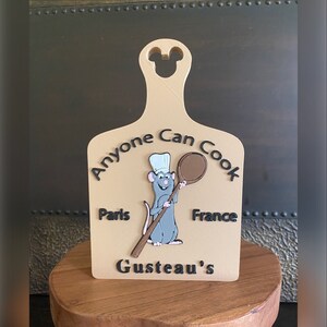 Chef Remy Ratatouille Decoration, Mouse Chef 3D Print, 3D Prints ...