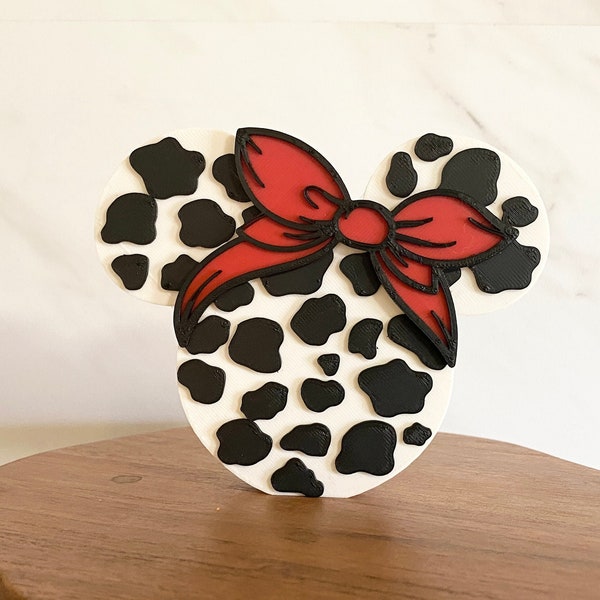 Mickey Mouse Cow Print Svg - Etsy