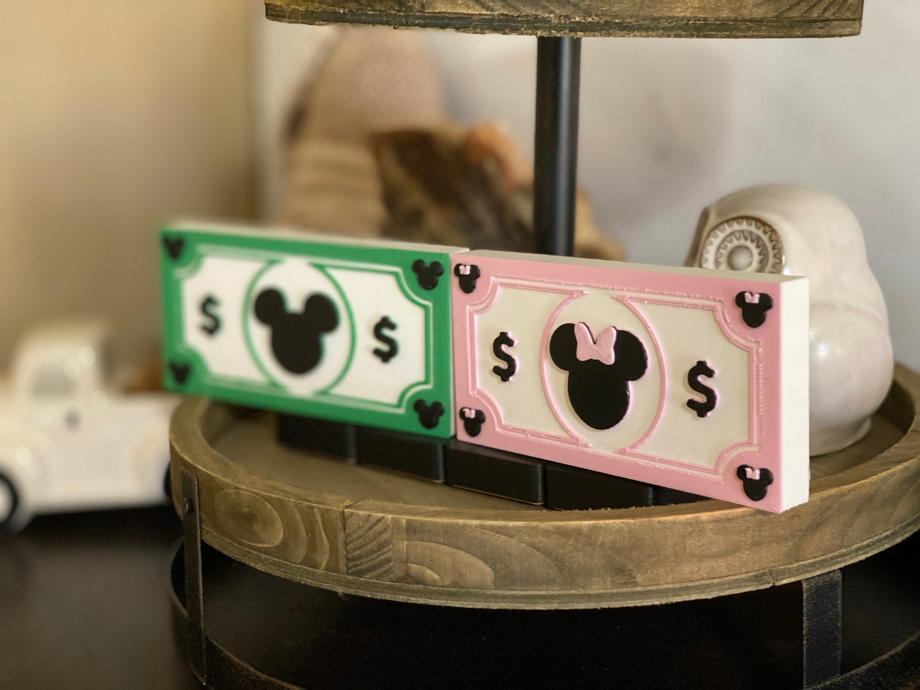 Mickey Minnie Money 3D Print Tiered Tray Decor Mickey - Etsy