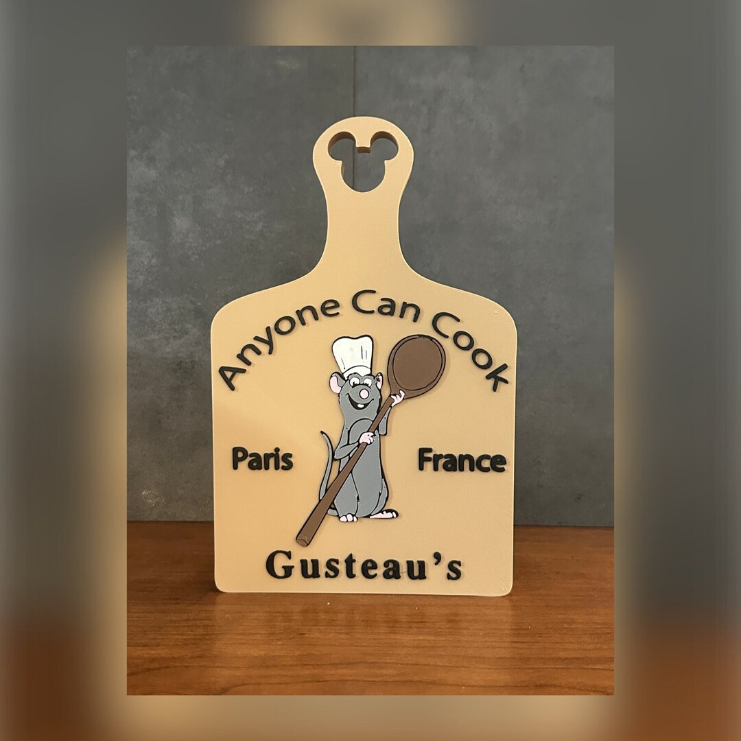 Remy Ratatouille Mouse Chef 3D Print, Chef Remy Ratatouille Decoration ...