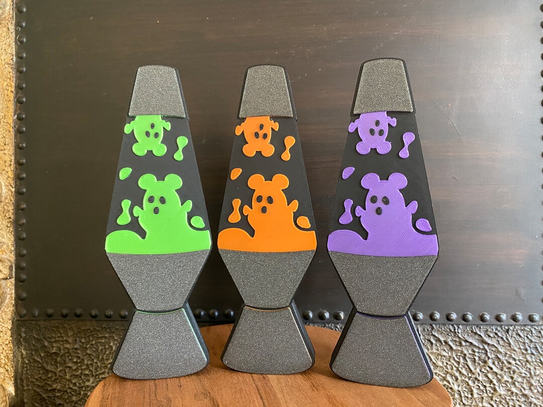 Mickey Halloween Lava Lamp 3D Print, Lava Lamp Decor, Mickey Decoration ...