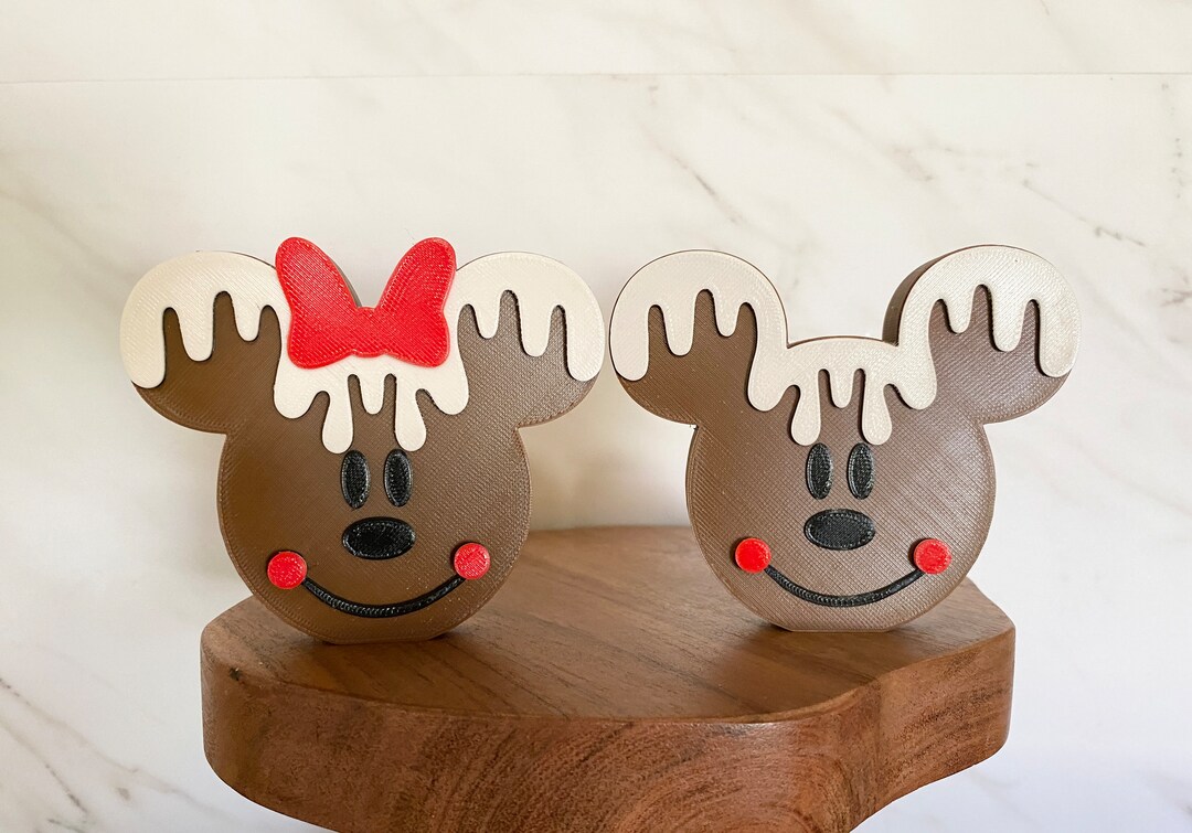 Mickey Gingerbread Gingerbread 3D Print Minnie Gingerbread - Etsy