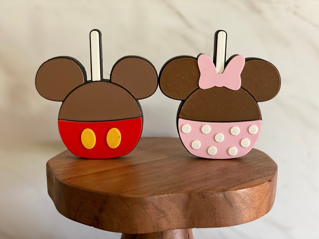 Mickey Candy Apple Minnie Candy Apple 3D Print Tiered Tray - Etsy