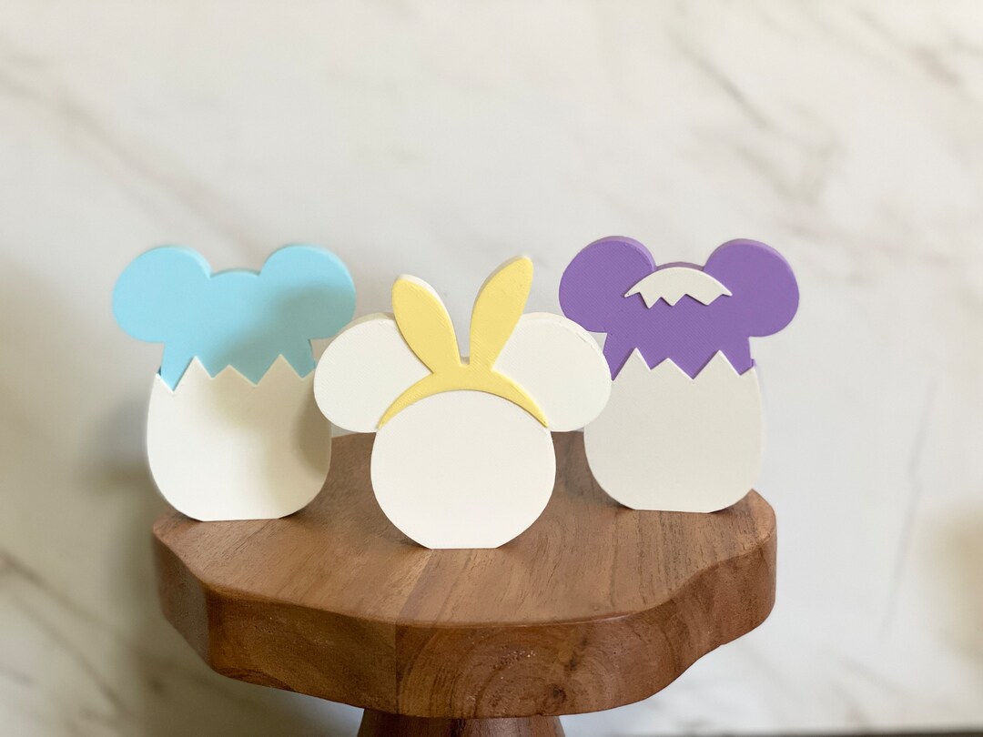 Mickey Easter Egg 3D Print, Mickey Decor, Minnie Easter, Mickey Bunny ...