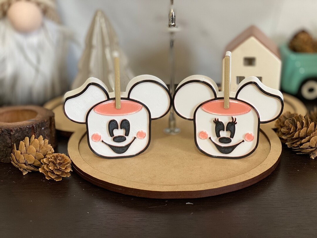 Mickey Minnie Marshmallow 3D Print Roasted Marshmallow - Etsy