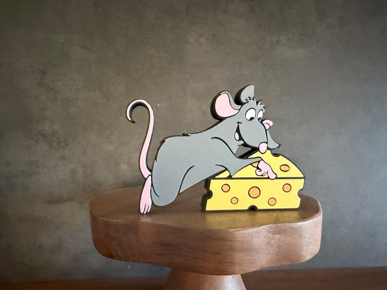 Remy Ratatouille With Cheese 3D Print, Chef Remy Ratatouille Decoration ...