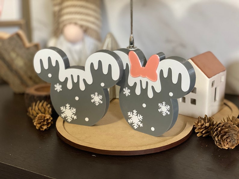 Mickey Mouse Snowflake 3D Printed Mickey Christmas Gift - Etsy