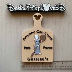 Chef Remy Ratatouille Decoration, Mouse Chef 3D Print, 3D Prints ...