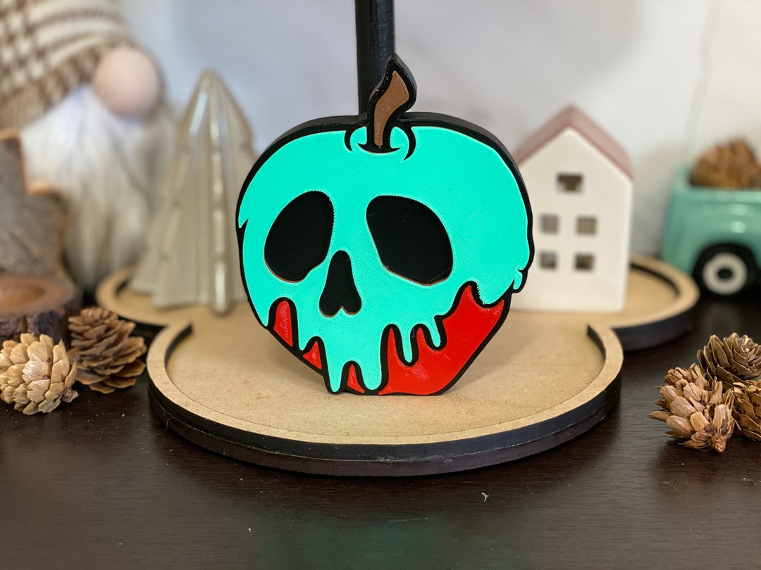 Poison Apple 3D Print, Poison Apple Decor, Evil Queen Decor, Princess ...