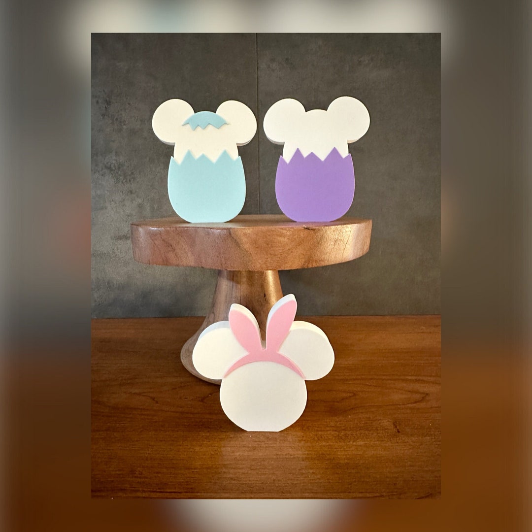 Mickey Easter Egg 3D Print, Mickey Decor, Minnie Easter, Mickey Bunny ...
