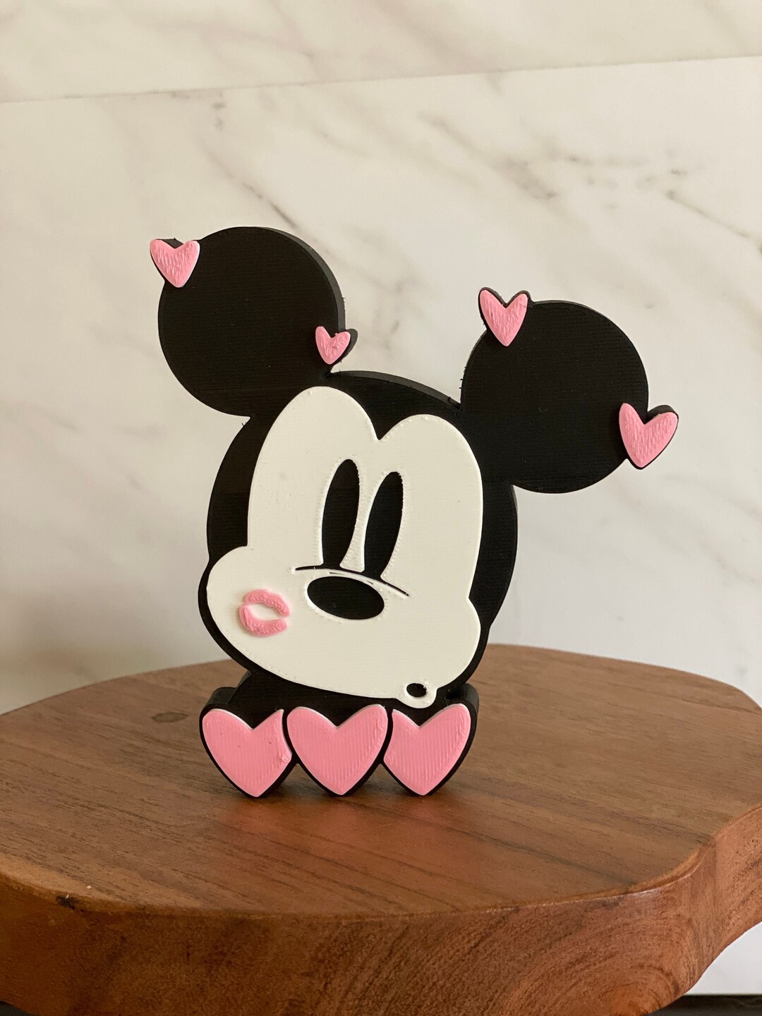 Mickey Kiss on the Cheek Mickey Minnie Love Tiered Tray - Etsy