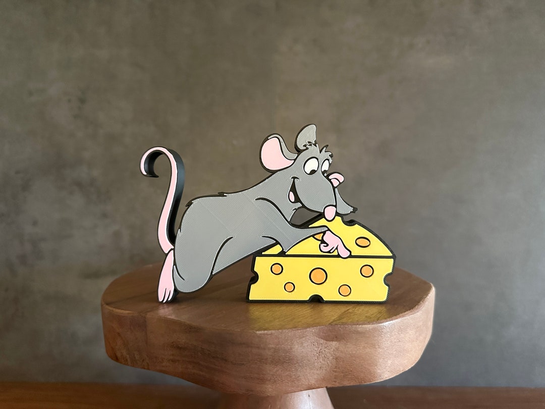 Remy Ratatouille With Cheese 3D Print, Chef Remy Ratatouille Decoration ...