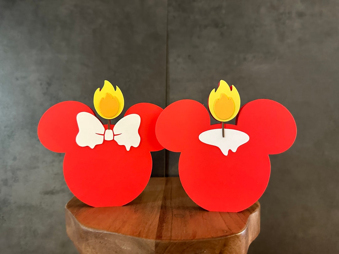 Mickey Minnie Candle 3D Print, Mickey Christmas Gift, Mouse Decoration ...