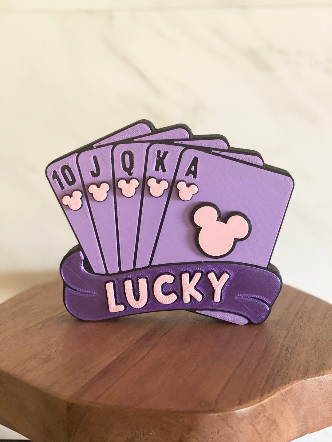 Mickey Lucky Decor, Mickey Card Deck, Good Luck Decor, Mickey Valentine's, Mickey Decor, Lucky ...