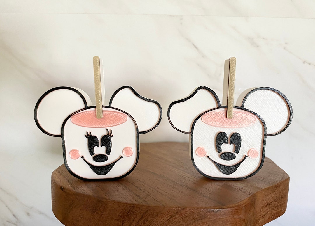 Mickey Minnie Marshmallow 3D Print, Roasted Marshmallow, Christmas Gift ...