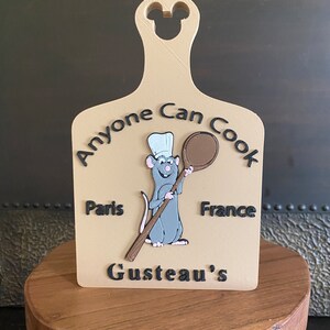 Chef Remy Ratatouille Decoration, Mouse Chef 3D Print, 3D Prints ...