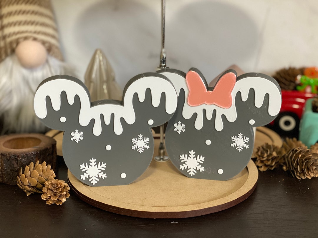 Mickey Mouse Snowflake 3D Printed Mickey Christmas Gift - Etsy