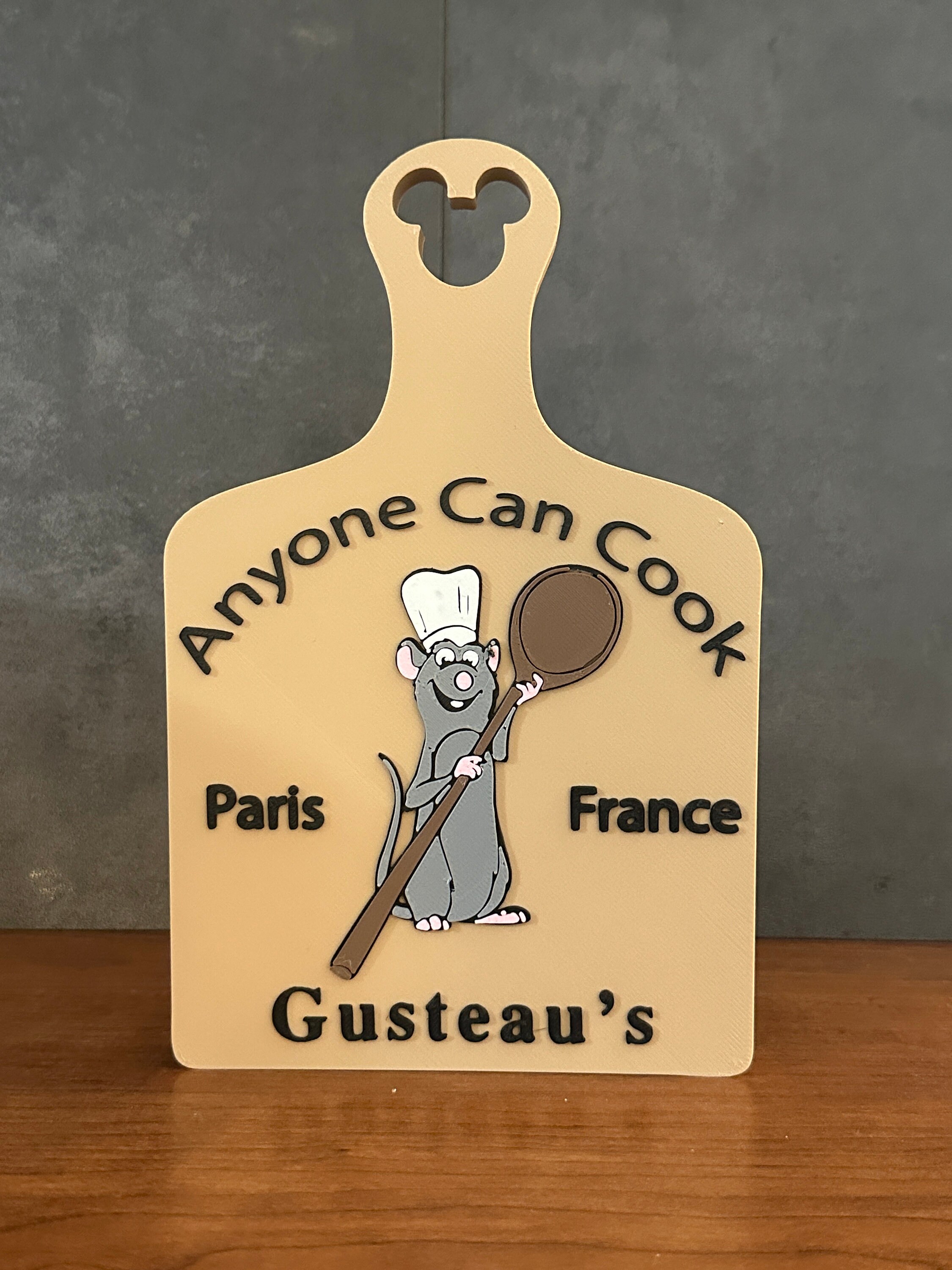 Remy Ratatouille Mouse Chef 3D Print, Chef Remy Ratatouille Decoration ...