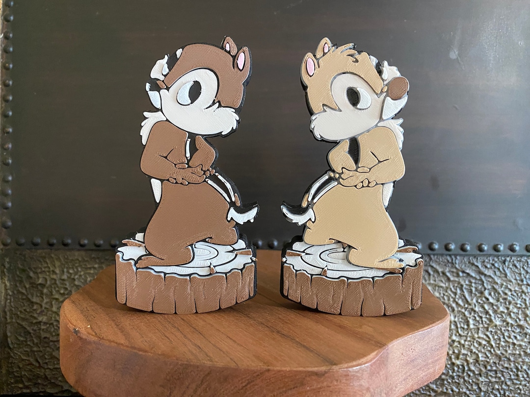 Chip and Dale Decoration, Mouse 3D Print, 3D Prints, Tiered Tray Decor ...