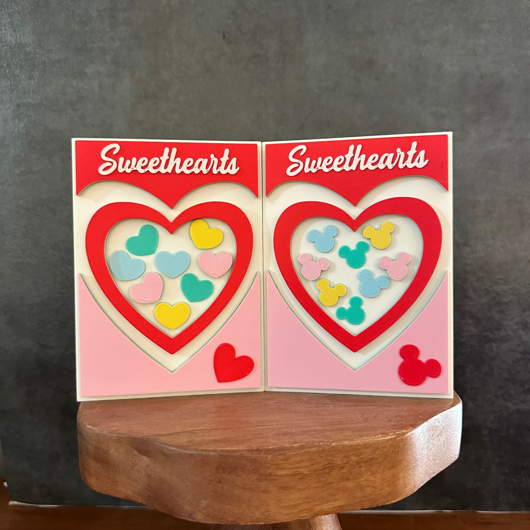 Valentines Conversation Heart, 3D Print, Valentines Decor, Valentines ...