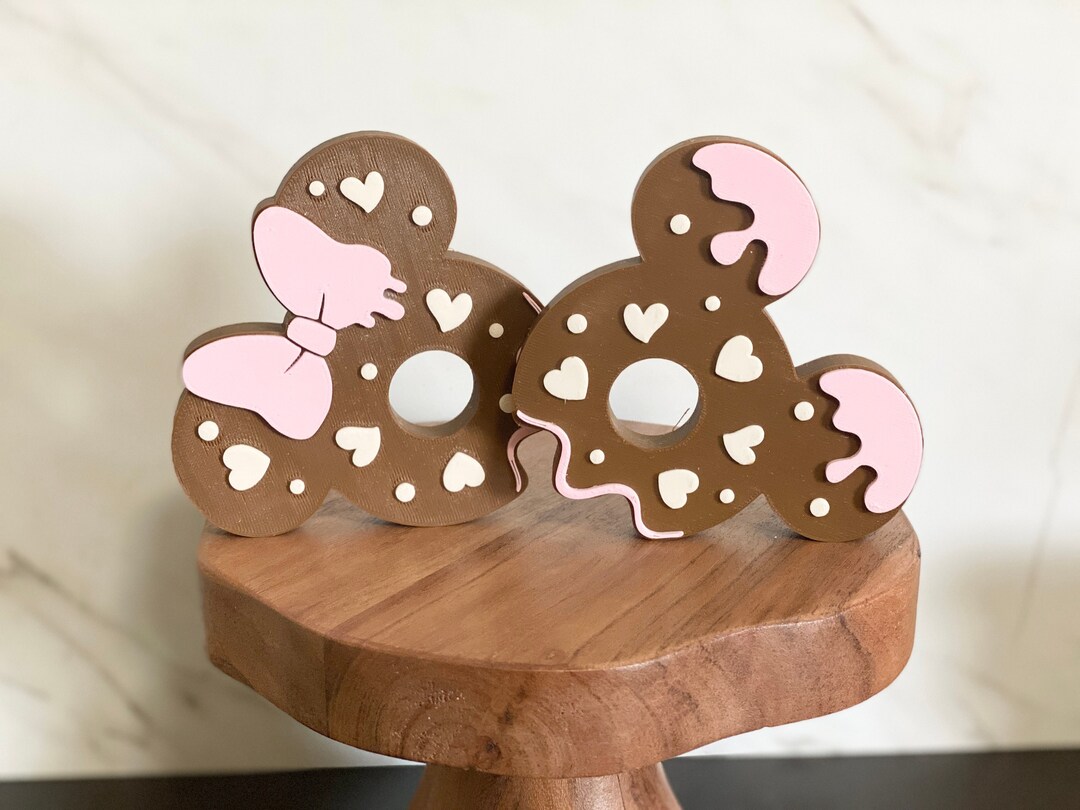Mickey Minnie Donut, Mickey Doughnut 3D Print, Mickey Decoration ...