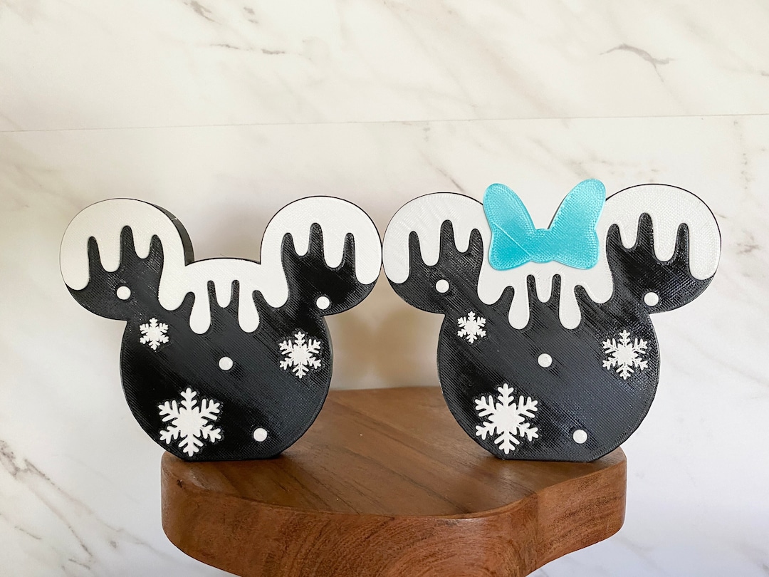 Mickey Mouse Snowflake 3D Printed, Mickey Christmas Gift, Mouse ...