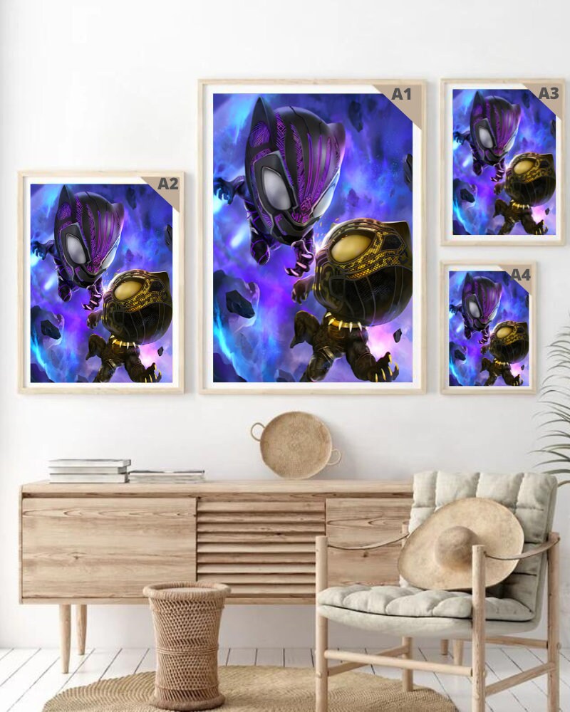 Mini Black Panther 2 Printable Avengers Superhero Prints-Black Panther ...
