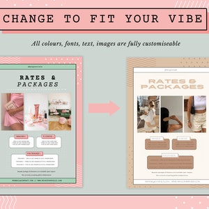 UGC Creator Media Kit // Modern Pixel Cute Girly Pink // Canva ...