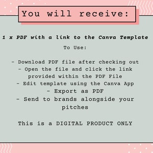 UGC Creator Media Kit // Modern Pixel Cute Girly Pink // Canva ...