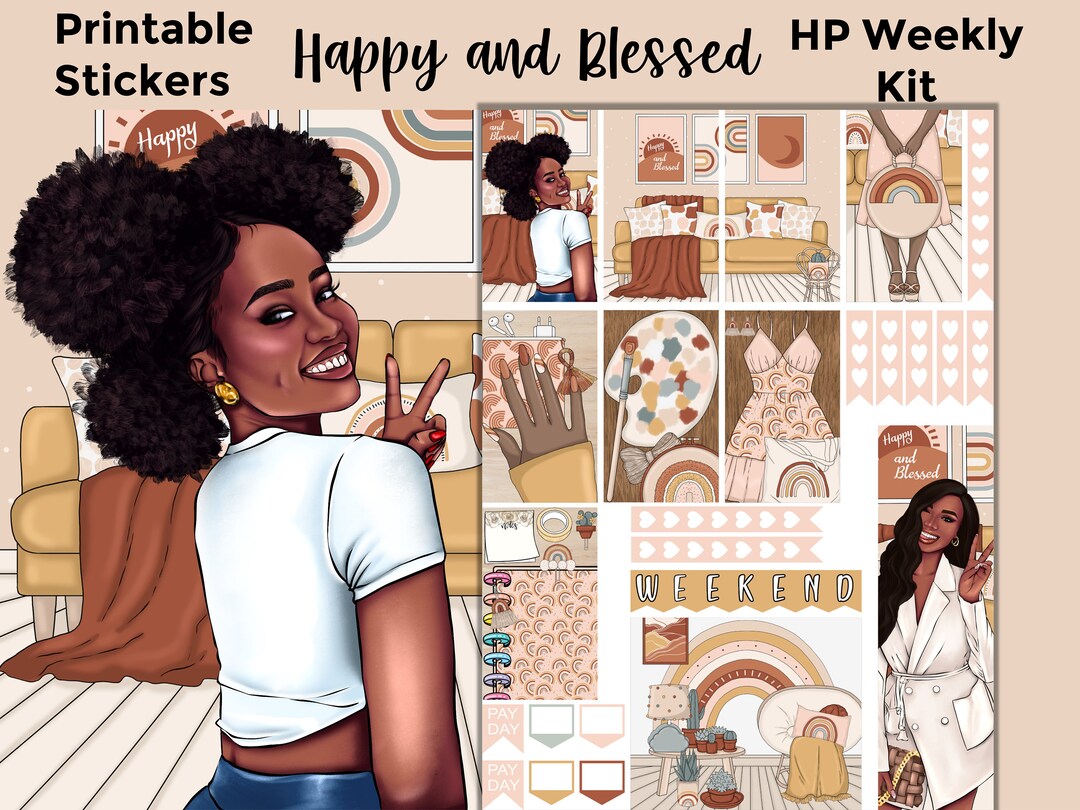 Happy Printable Planner Stickers: Made to Fit the Classic - Etsy