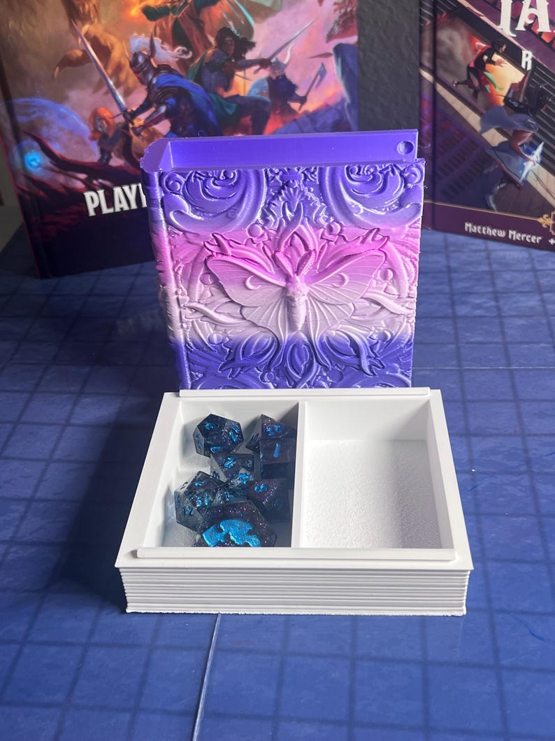 Luna Moth Storage Tome | Dice Box | Dungeons and Dragons Accessory ...