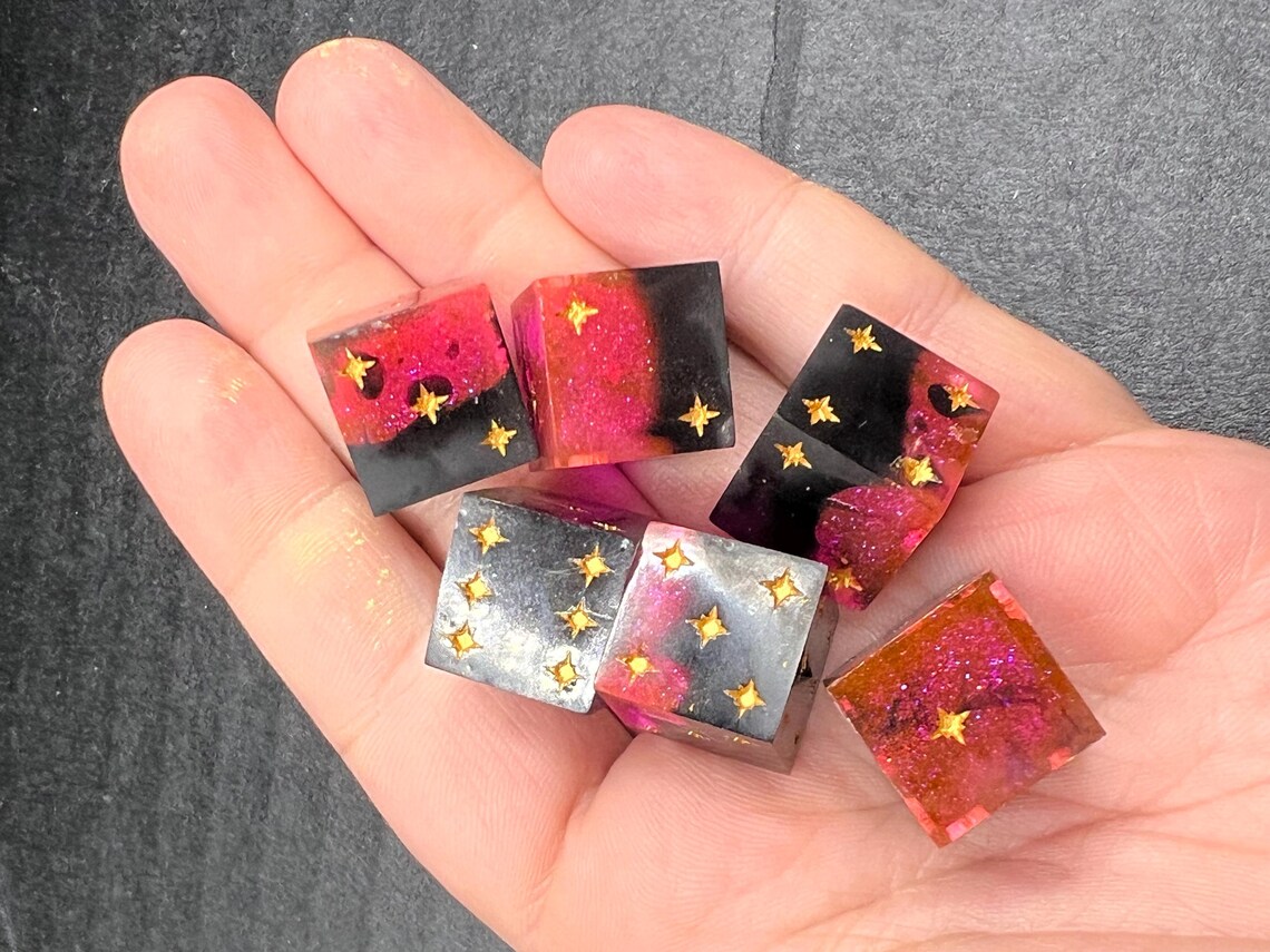 Pinkie Goth-d6 Pip Set - Etsy