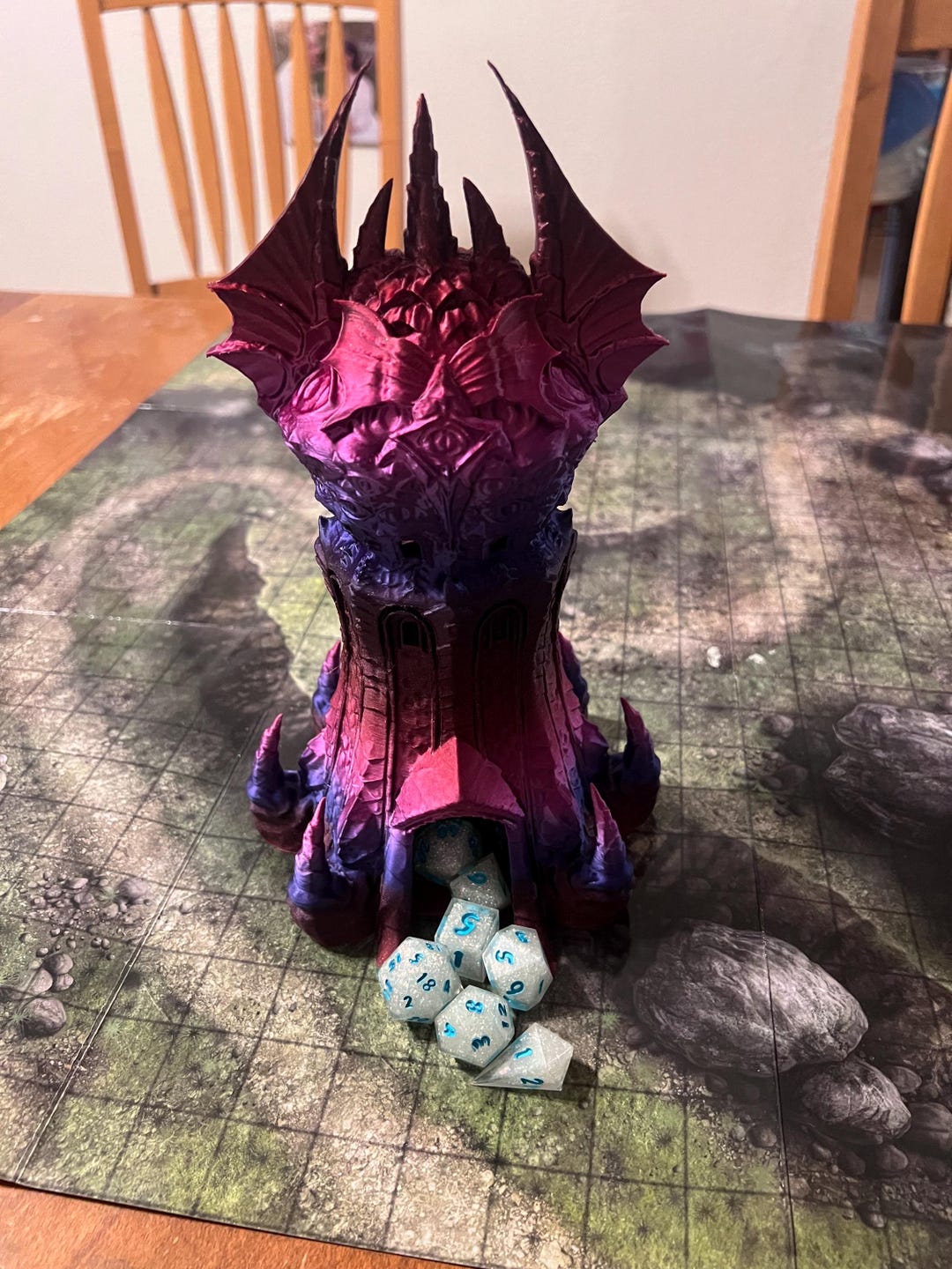 Warlock Dice Tower | 3D Printed Gothic Fantasy Dnd & TTRPG Dice Roller ...
