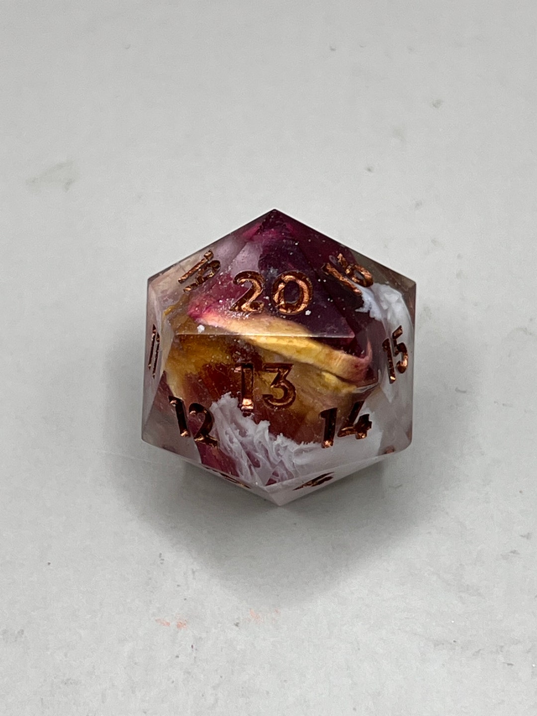 Misty Rose Spin Down Counter D20 for MTG and Other Life - Etsy