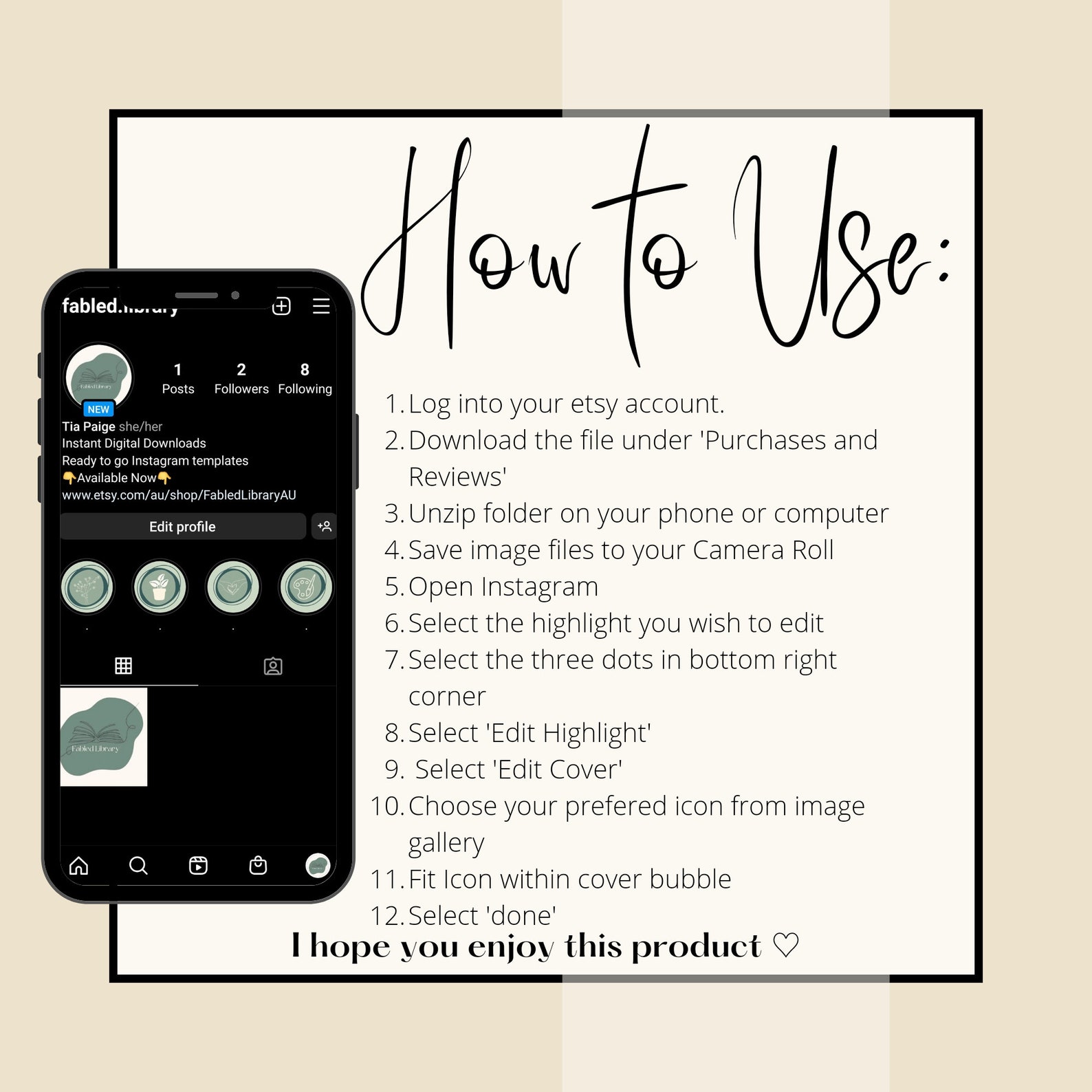 Phases of the Moon: Instagram Highlight Covers - Etsy