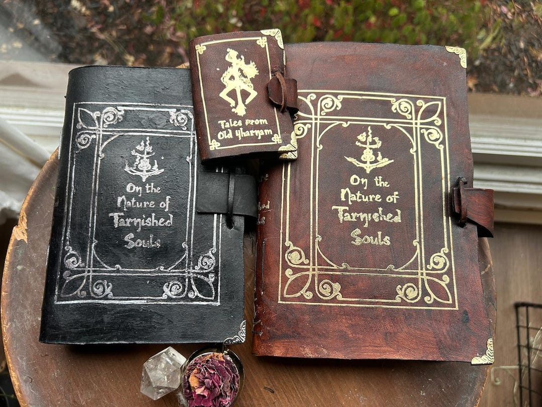 BIG Elden Ring Spellbook: A Handmade Leather Journal With Illustrations ...