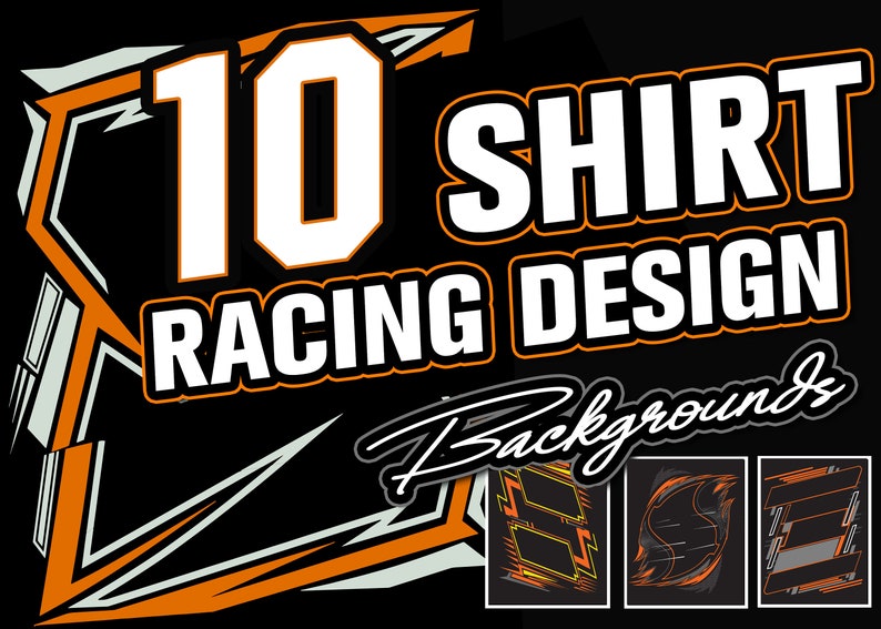 10 Racing Shirt Backgrounds for Your Own Design MX, Speedway, Drag ...