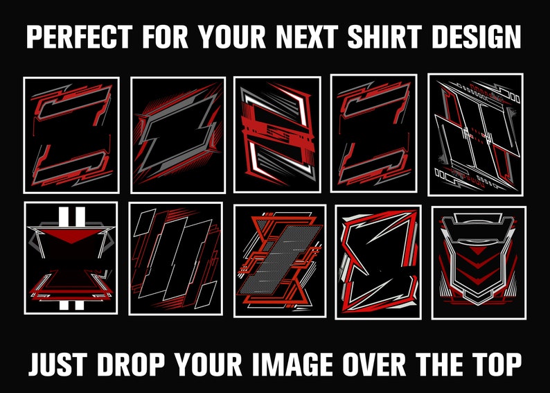 10 Racing Shirt Backgrounds for Your Own Design MX, Speedway, Drag ...