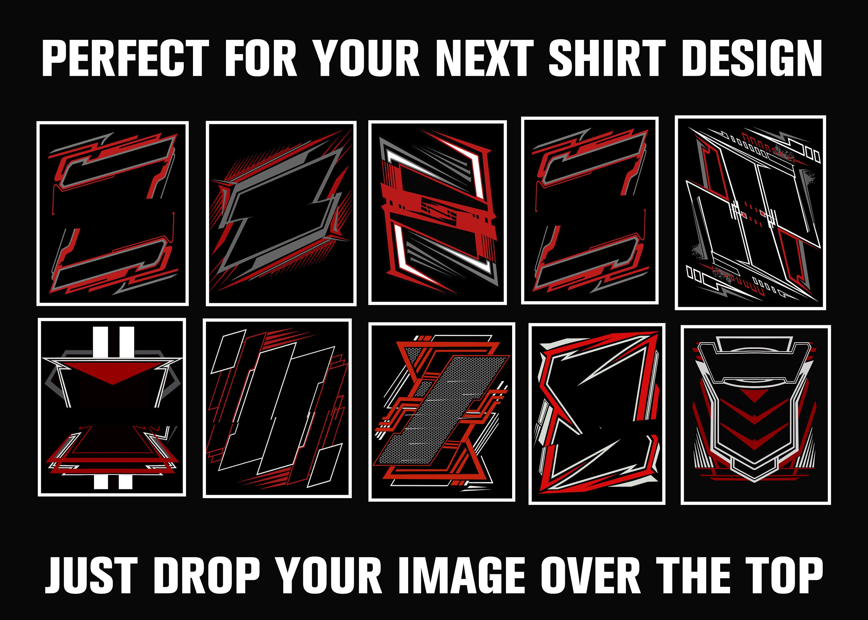 10 Racing Shirt Backgrounds for Your Own Design MX, Speedway, Drag ...