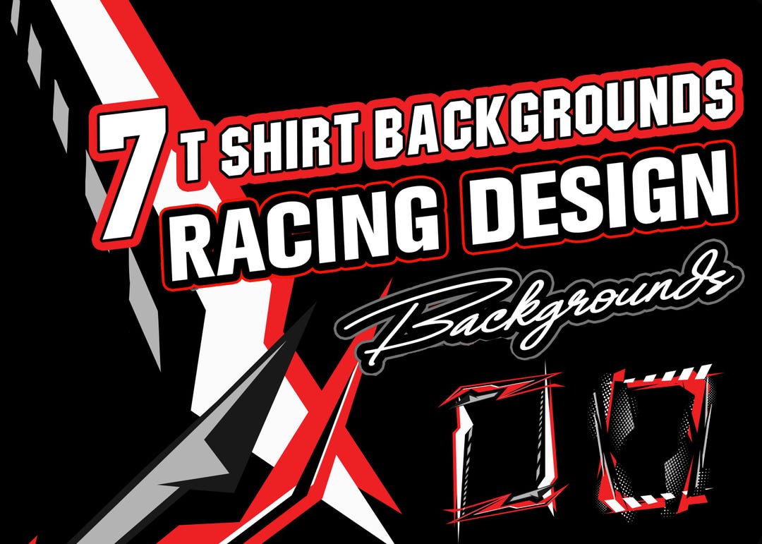 7 Racing Shirt Backgrounds for Your Own Design MX, Speedway, Drag ...