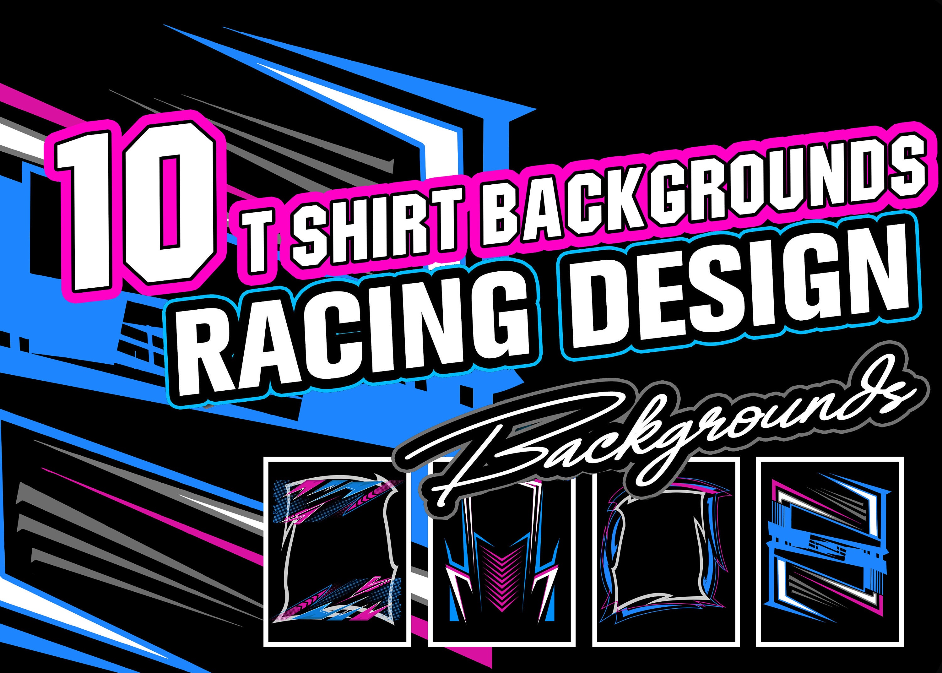 10 Racing Shirt Backgrounds for Your Own Design MX, Speedway, Drag ...