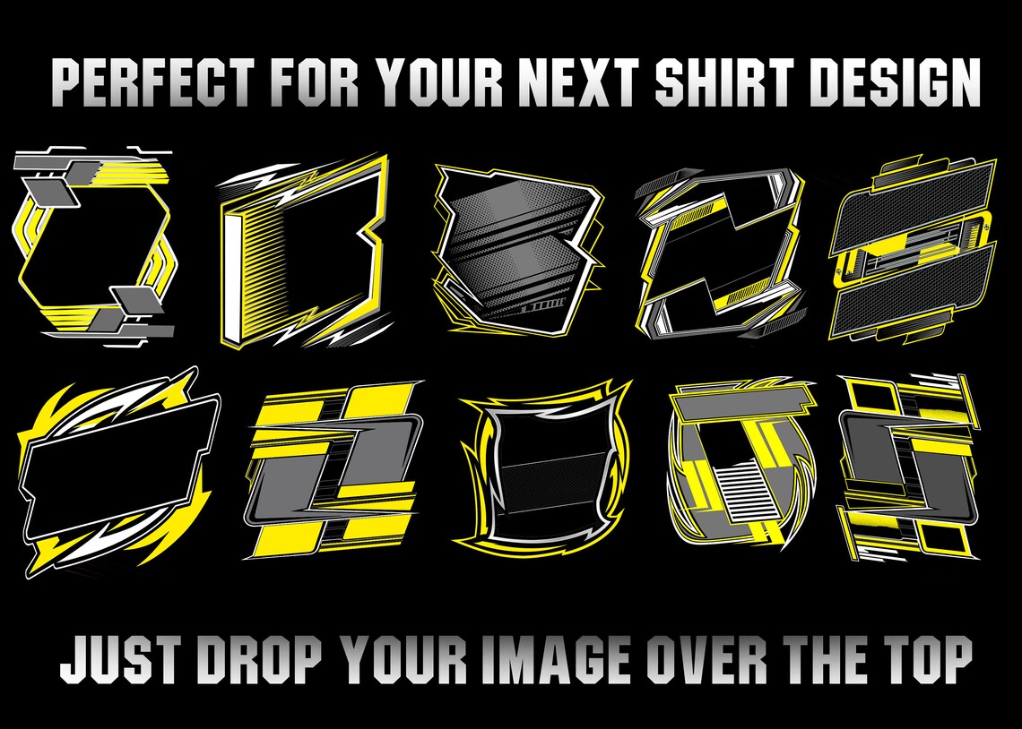 10 Racing Shirt Backgrounds: Motocross, Speedway, Drag Racing (vector ...