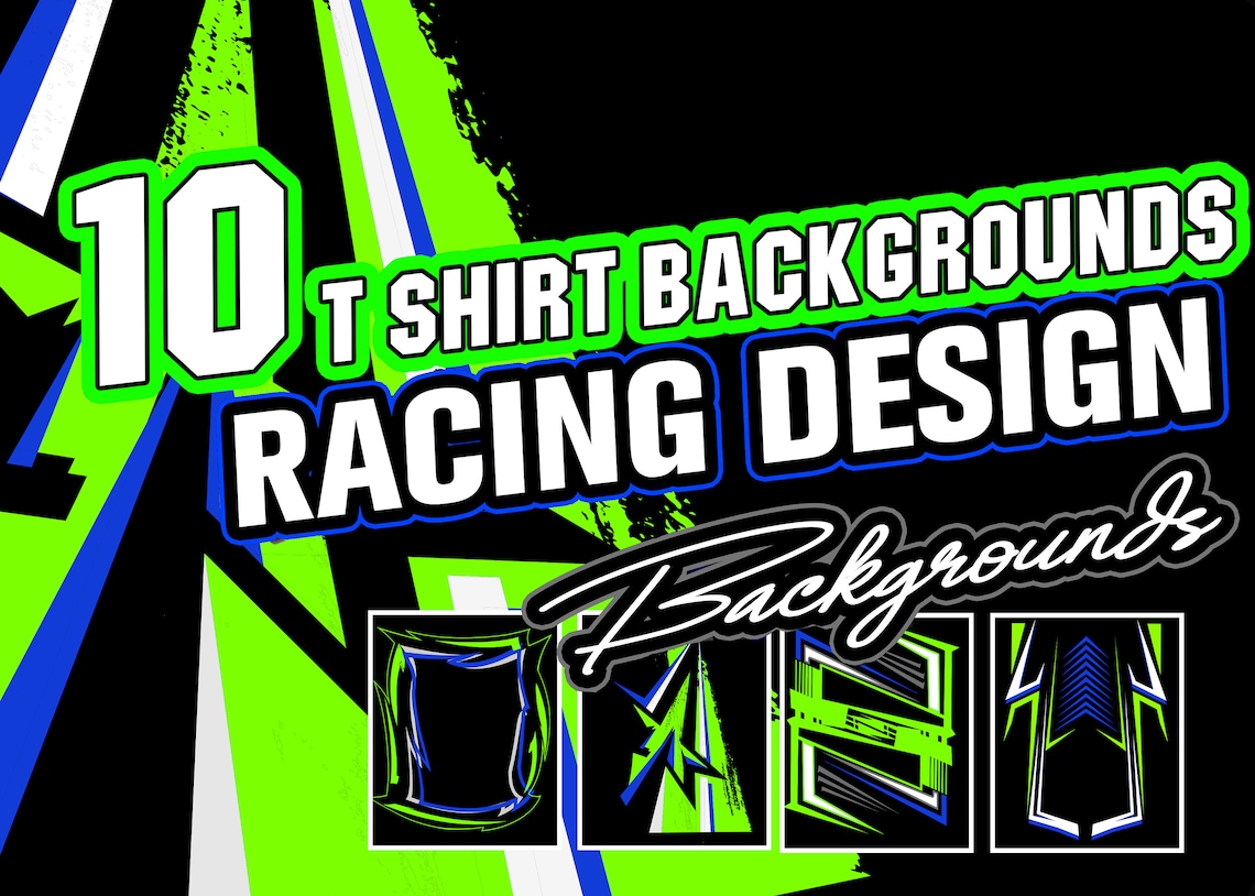 10 Racing Shirt Backgrounds for Your Own Design MX, Speedway, Drag ...