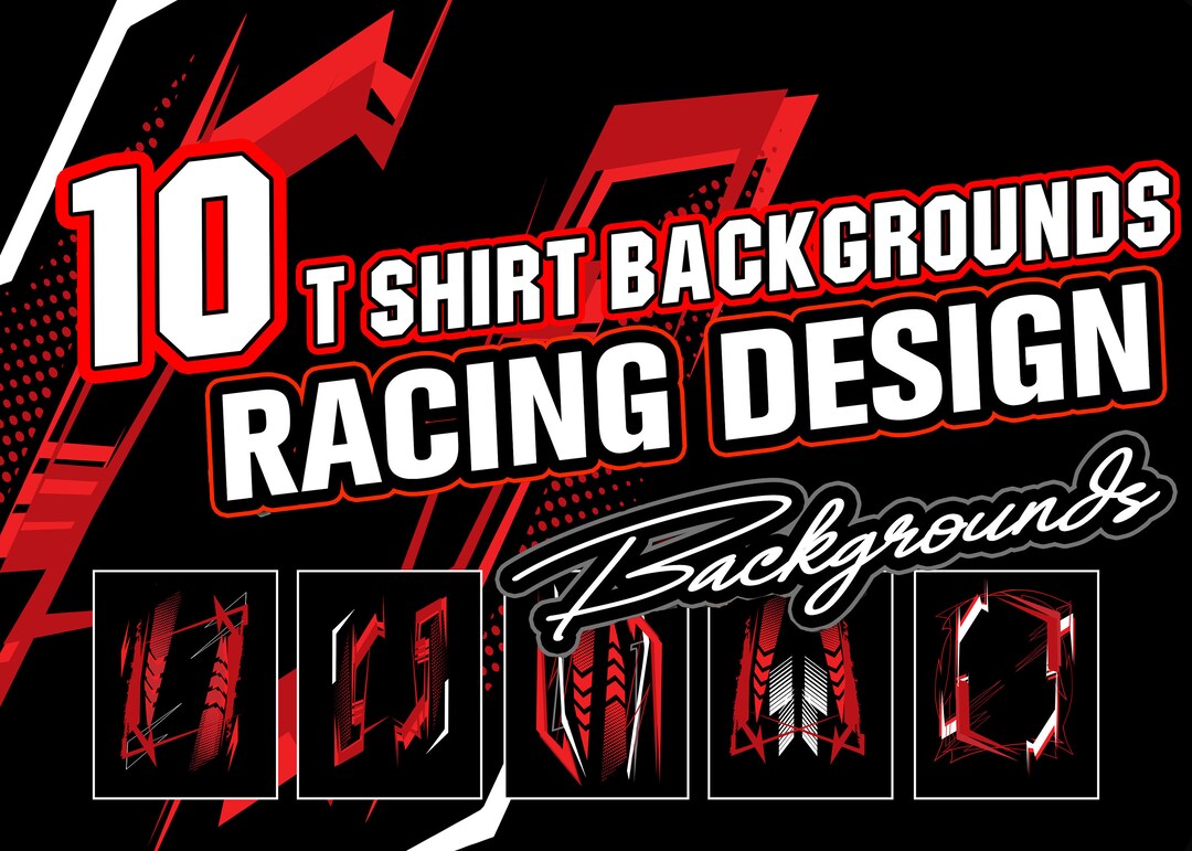 10 Racing Shirt Backgrounds for Your Own Design MX, Speedway, Drag ...