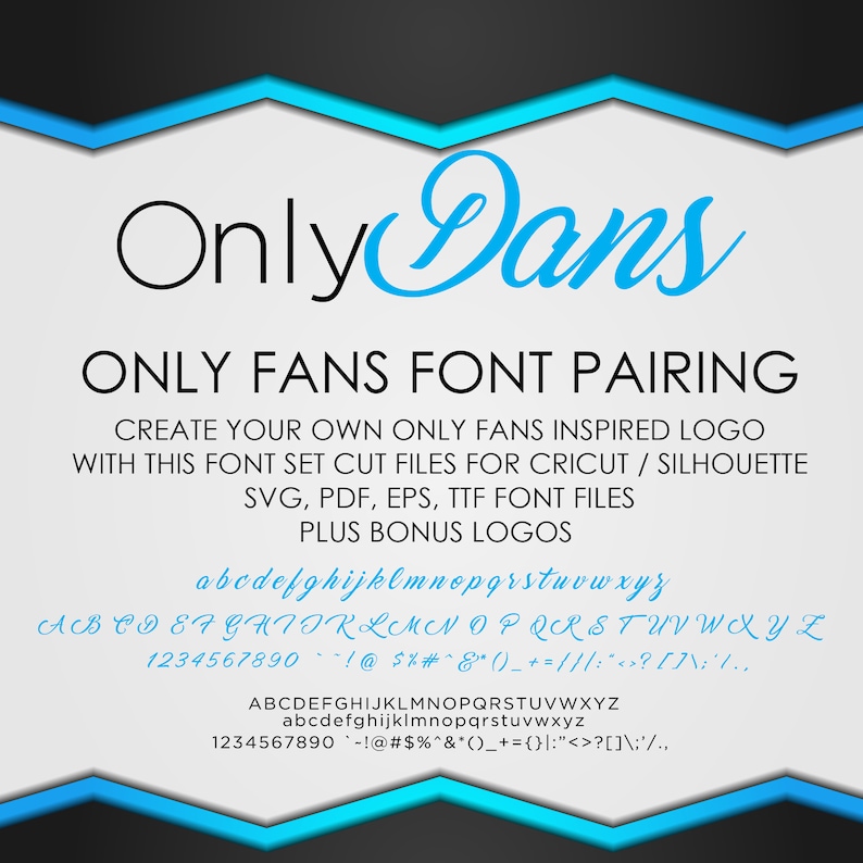 TTF Font Pairing Bundle: Sans & Script Fonts, Logos (SVG, EPS) - Etsy