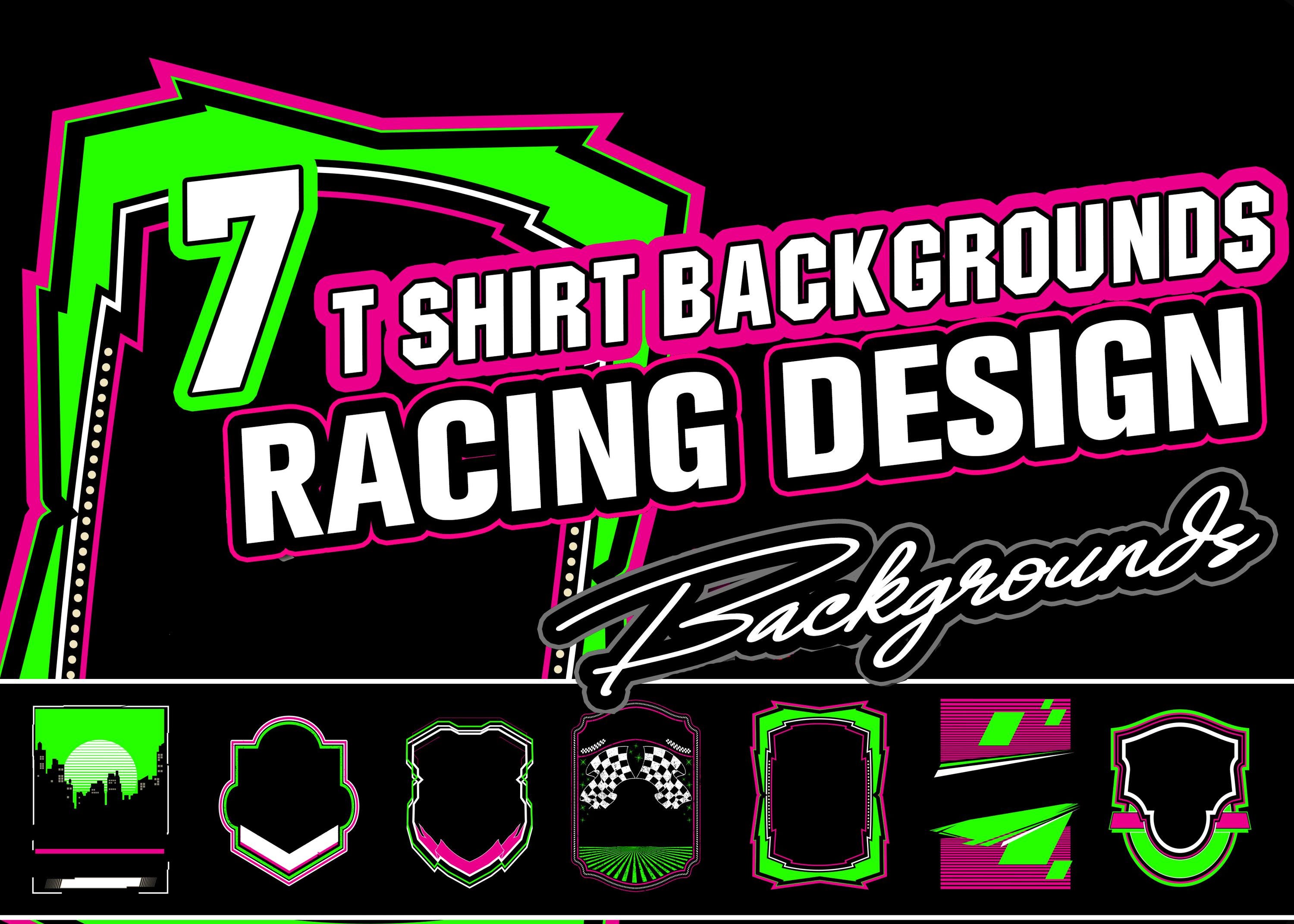 7 Racing Shirt Backgrounds for Your Own Design MX, Speedway, Drag ...