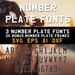 Number Plate SVG Bundle Font, SVG Files, Automotive, Cut File, Svg ...