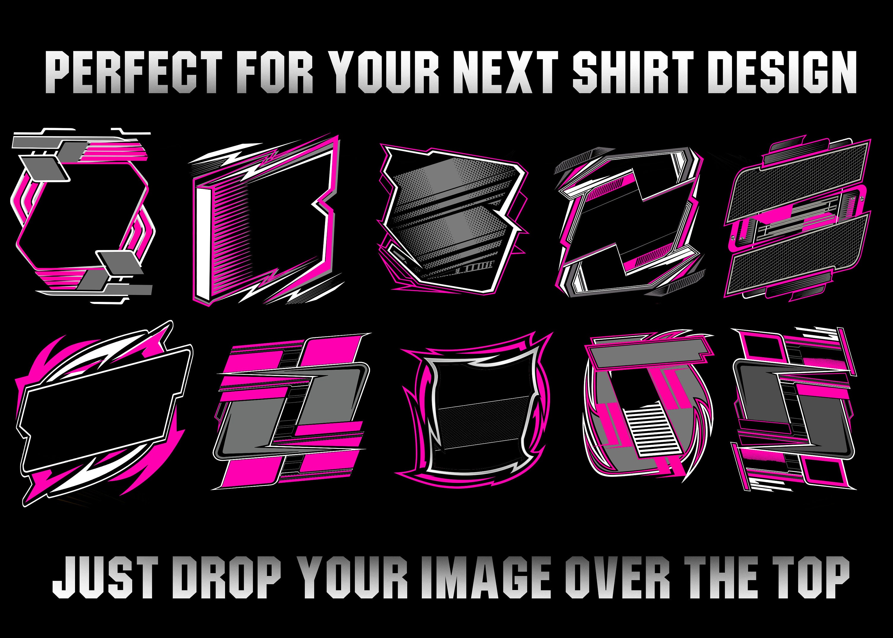 10 Pink Racing Shirt Backgrounds for Your Own Design MX, Speedway, Drag ...
