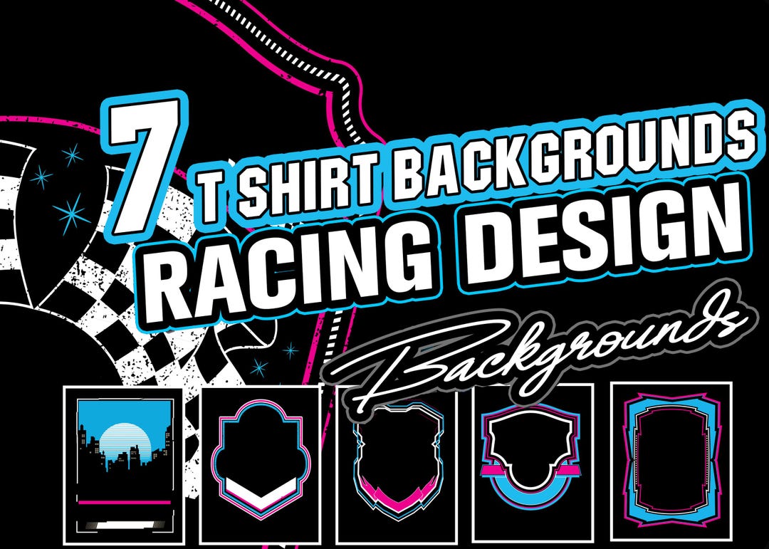 7 Racing Shirt Backgrounds for Your Own Design MX, Speedway, Drag ...